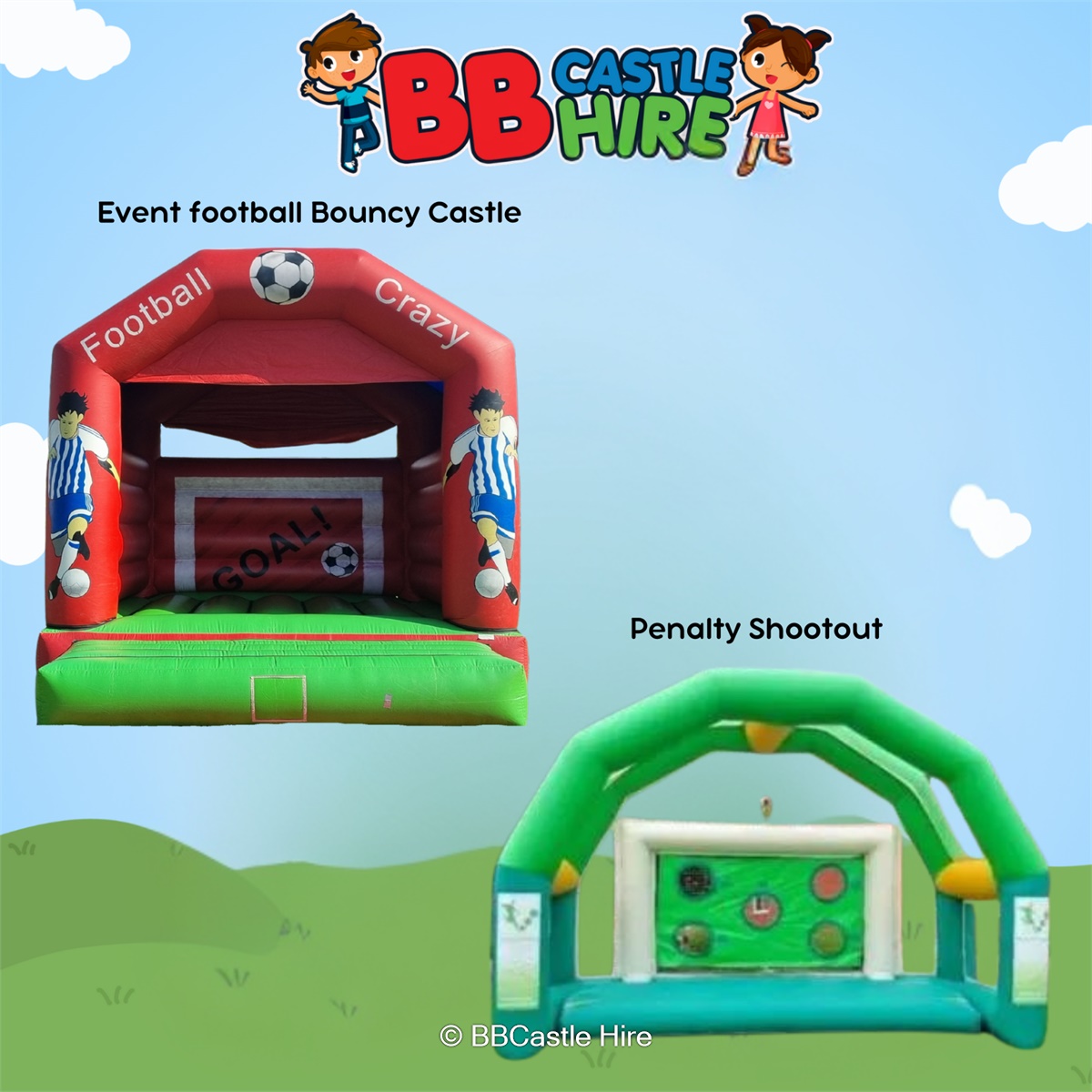 Bouncy Castle Hire Leicester - Football Shootout hire Hinckley